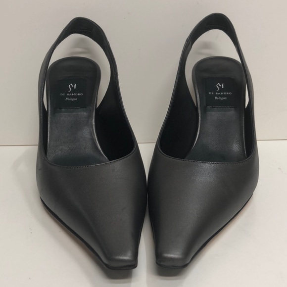 Di Sandro | Shoes | Disandro Made In Italy Pewter Wswarovski Crystal ...